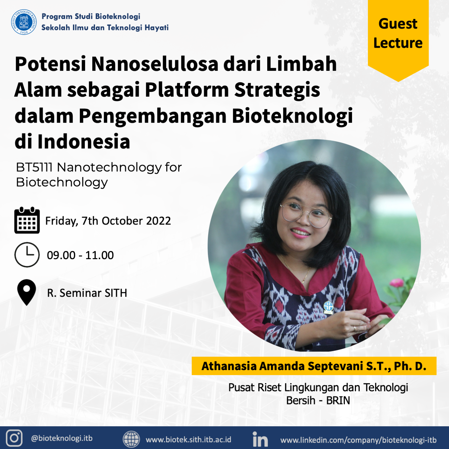 Kegiatan Mahasiswa – Program Studi Magister Bioteknologi SITH-ITB